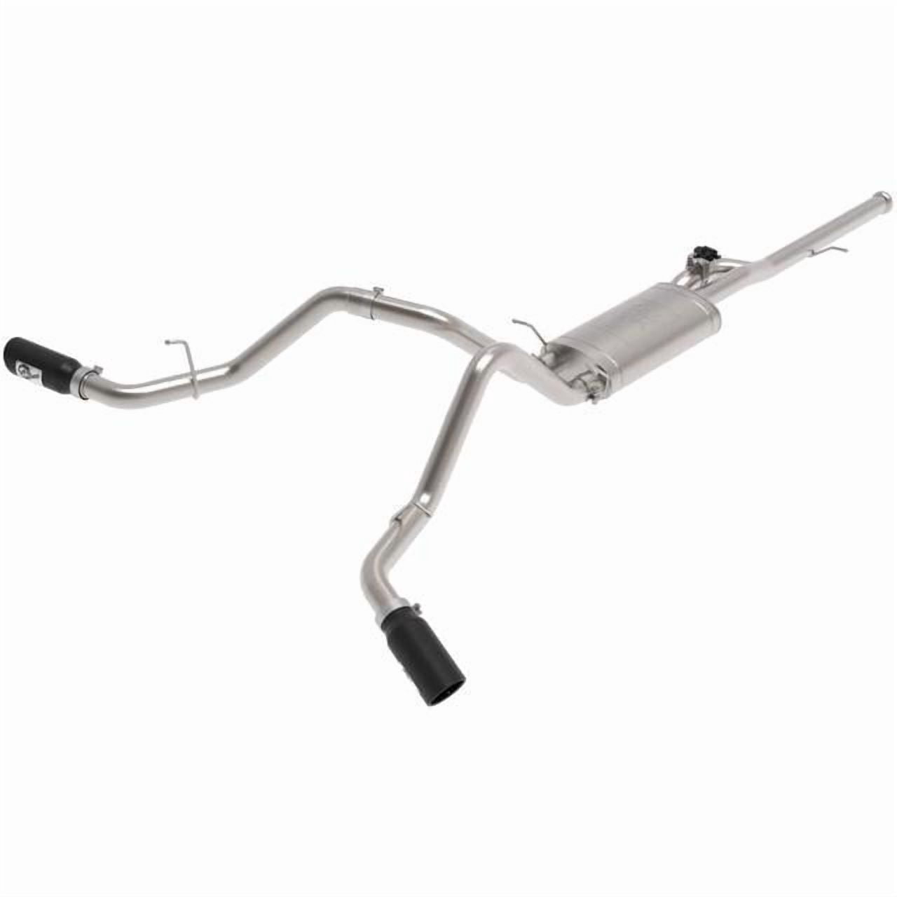 aFe Gemini XV 3in 304 SS Cat-Back Exhaust w/ Cutout 14-19 GM Trucks 4 ...