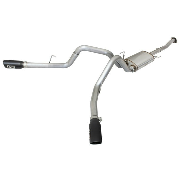 aFe MACHForce XP Exhaust 3in SS Dual Side Exit CB w/ Black Tips 15 Ford ...