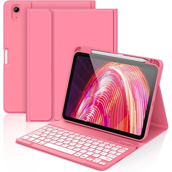 aMZCaSE for iPad A16 11th 10th Generation Case with Keyboard - 7 Colors ...