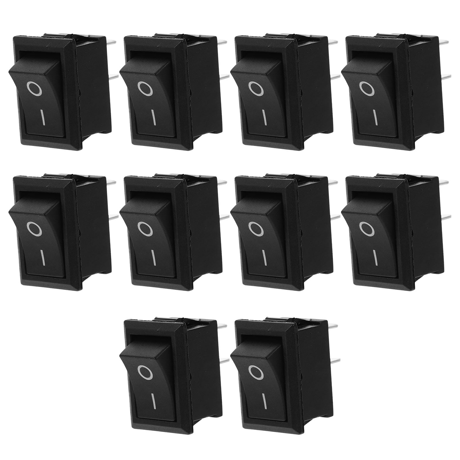 abbageba 10pcs Rocker Switch On-off Switch Emergency Stop Button Marine ...