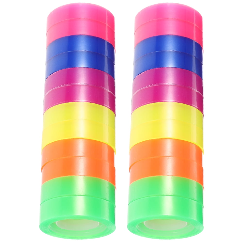 abbageba 24 Rolls of Transparent Tape Rolls Clear Sticky Tapes Office ...