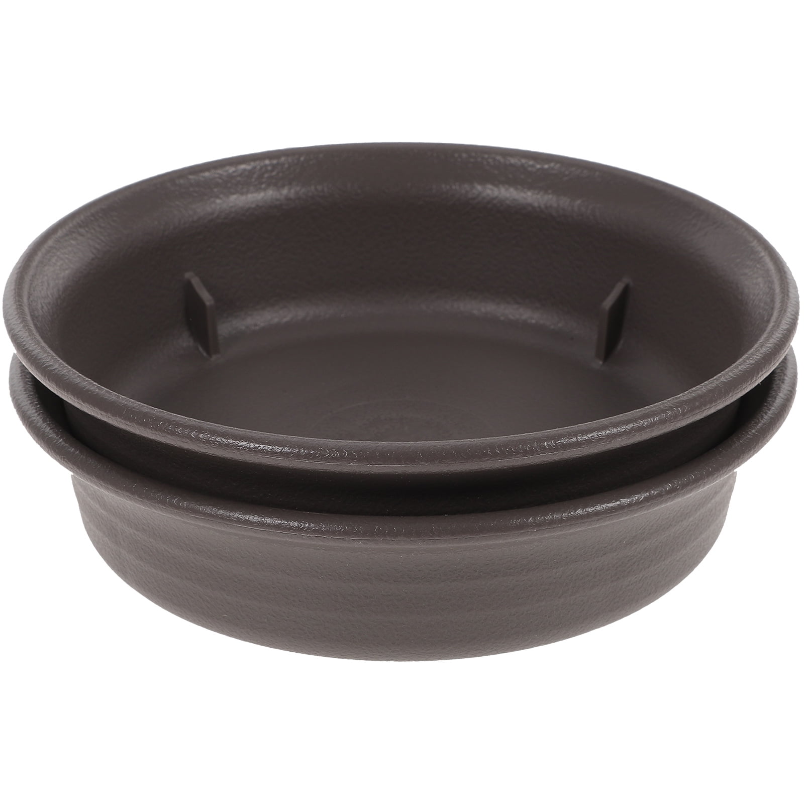 abbageba 2pcs Round Plant Saucer Tray Plastic Flower Pot Saucer Pallet ...