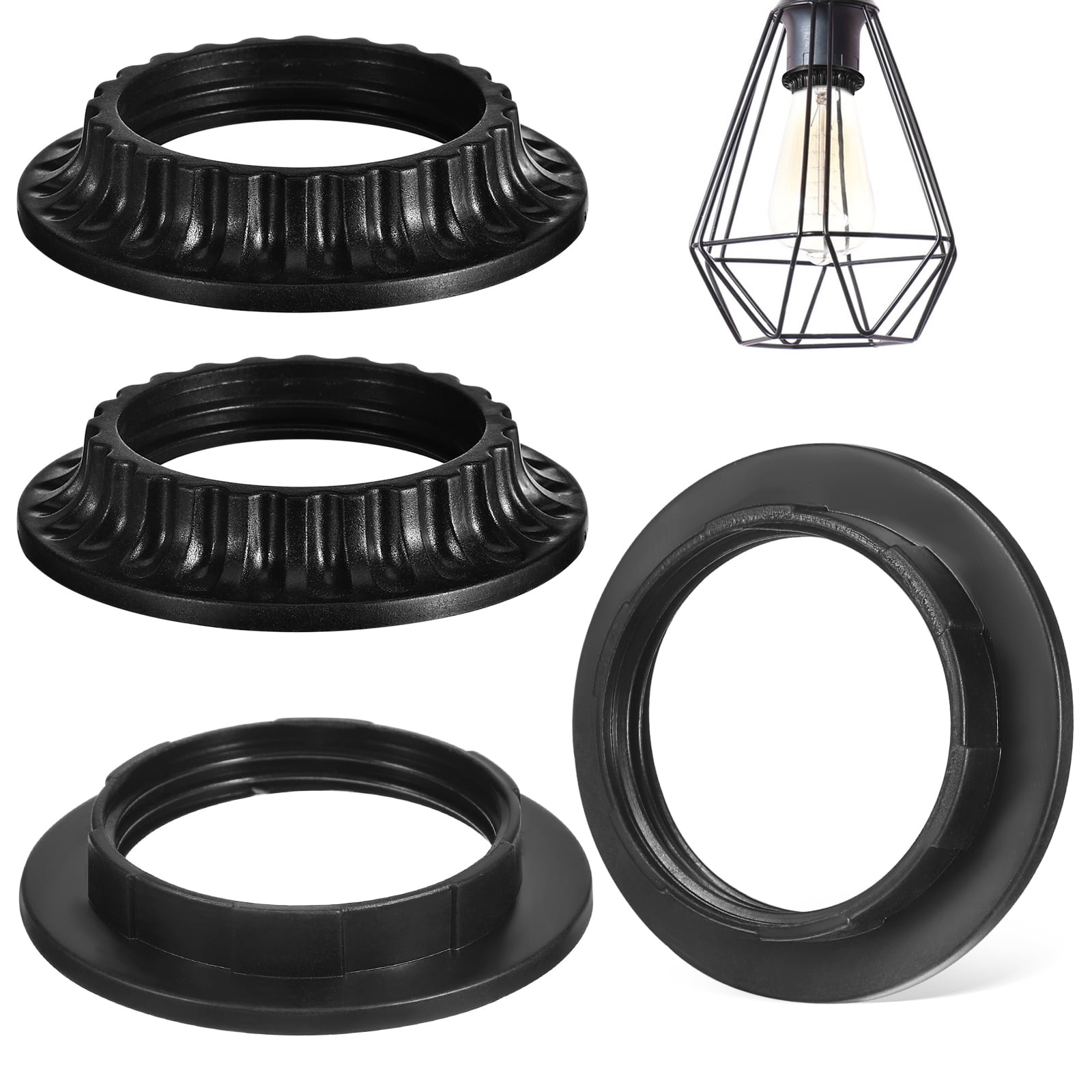 abbageba 4pcs Lamp Shade Rings E27 E26 Light Socket Fixing Rings Lamp ...