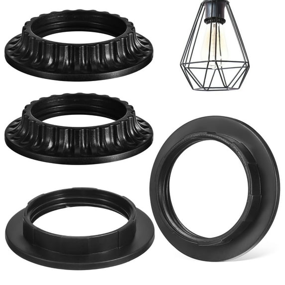 abbageba 4pcs Lamp Shade Rings E27 E26 Light Socket Fixing Rings Lamp ...