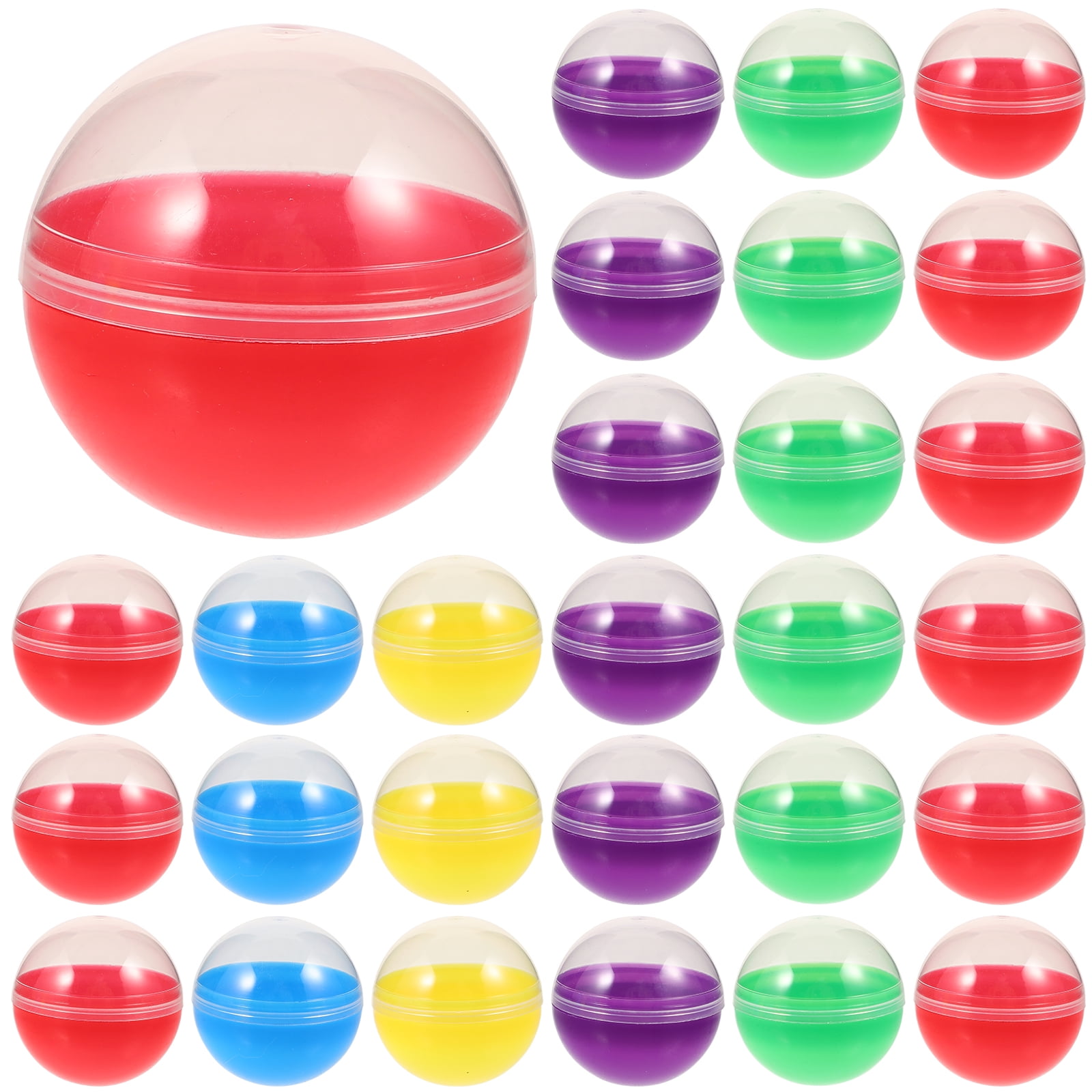 abbageba 60Pcs Fillable Balls Multi-function Plastic Balls Twisting ...
