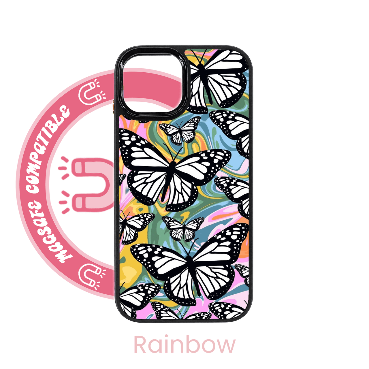 abbyrose Butterfly Swirl MagSafe iPhone Case for iPhone 15 Pro - Walmart.com