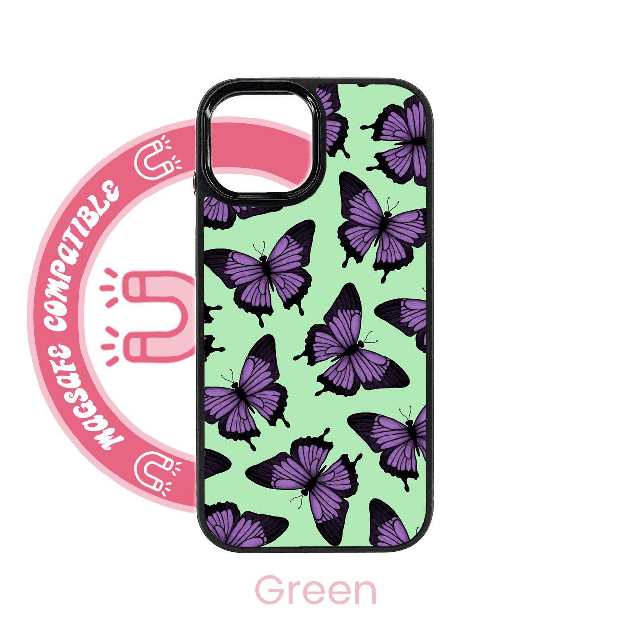 abbyrose Purple Butterflies MagSafe iPhone Case for iPhone 15 Pro - Walmart.com