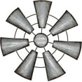 aboxoo 22in Rustic Metal Windmill Wall Decor, Galvanized Art for Home ...