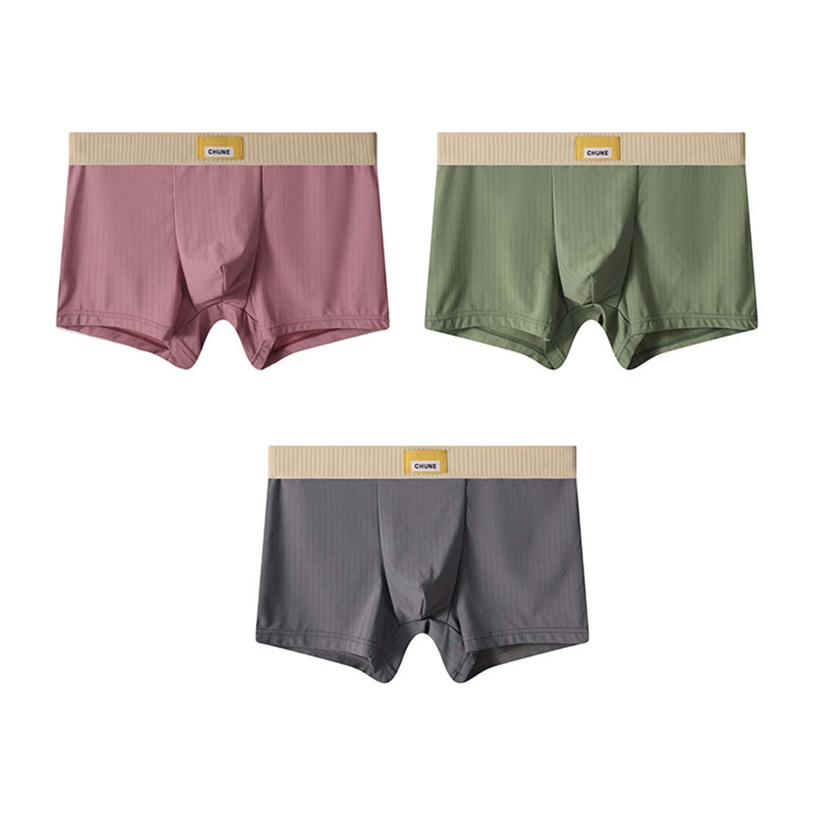 absanyy Mens Boxer Briefs 3-Pack, Breathable Nylon Spandex Trunks, Soft ...