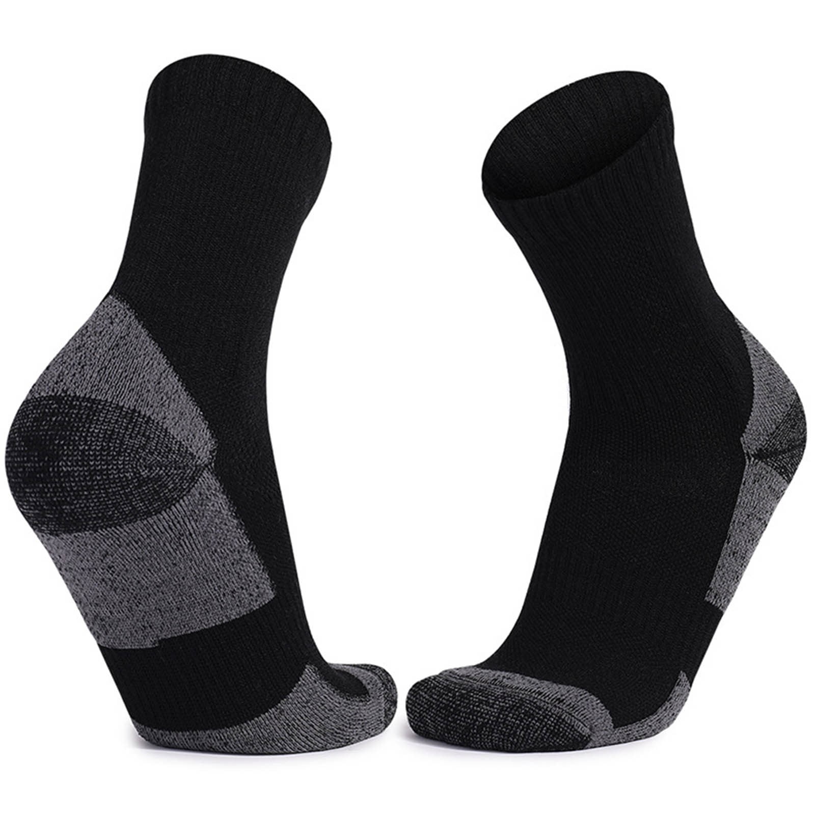 absanyy Mens Thermal Ski & Hiking Socks Merino Wool Blend, Cushioned ...
