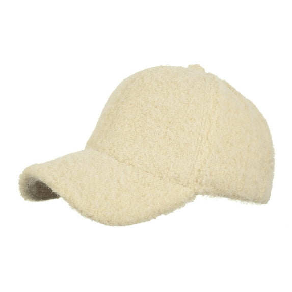 absanyy Unisex Wool Baseball Cap - Warm Thick Plush Winter Hats, Casual ...
