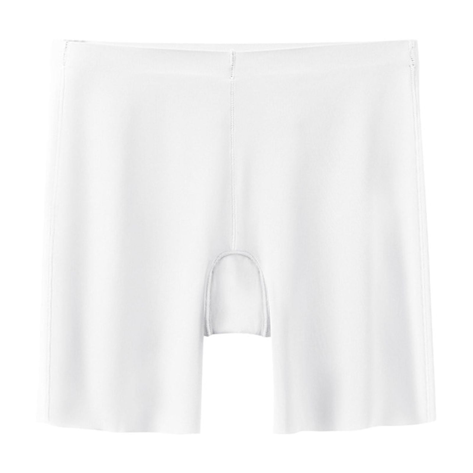 absanyy Womens Invisible Slip Shorts for Under Dresses, White Mid Thigh ...