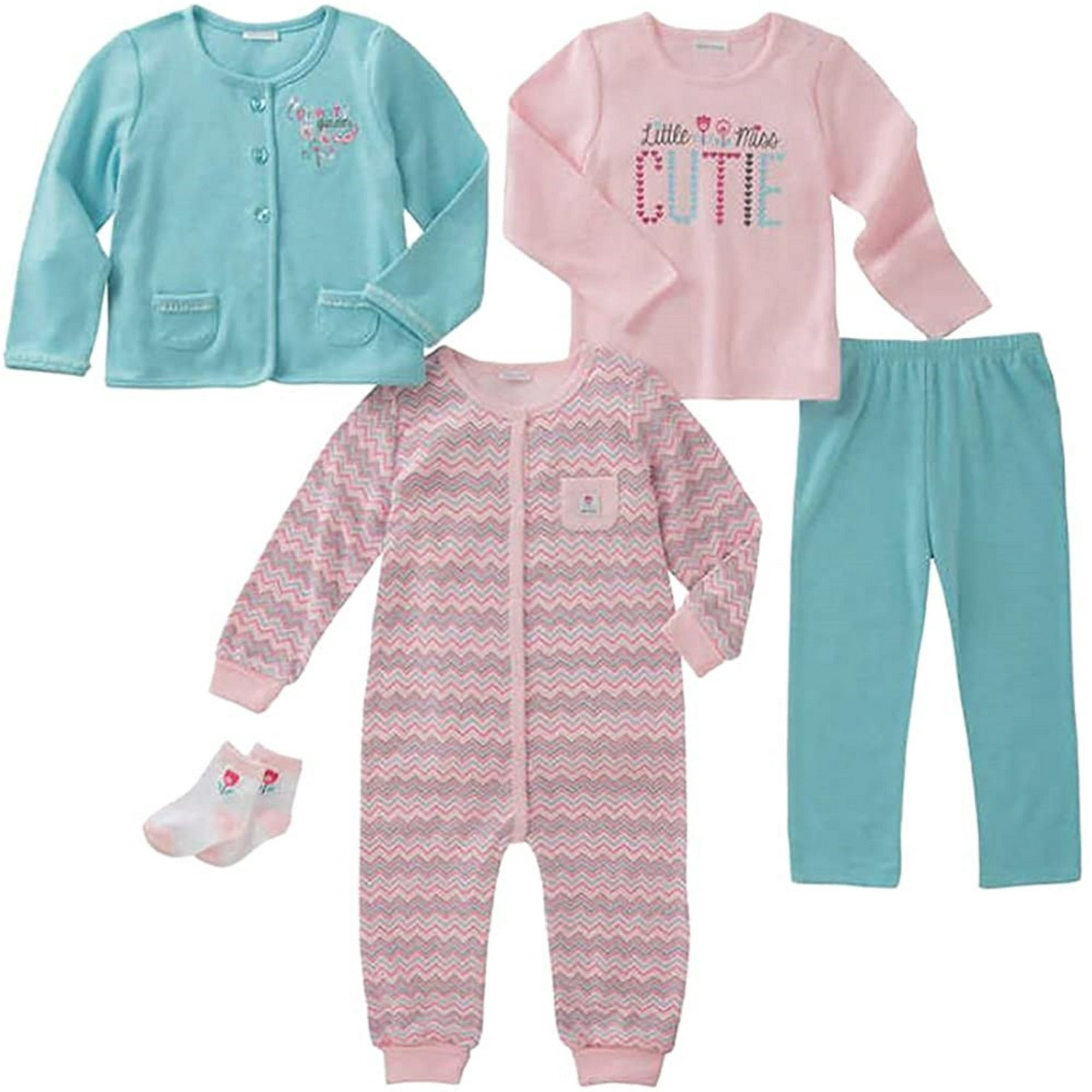 absorba Infant 5-Piece Set (Jacket, Shirt, Bodysuit, Pant and Socks ...