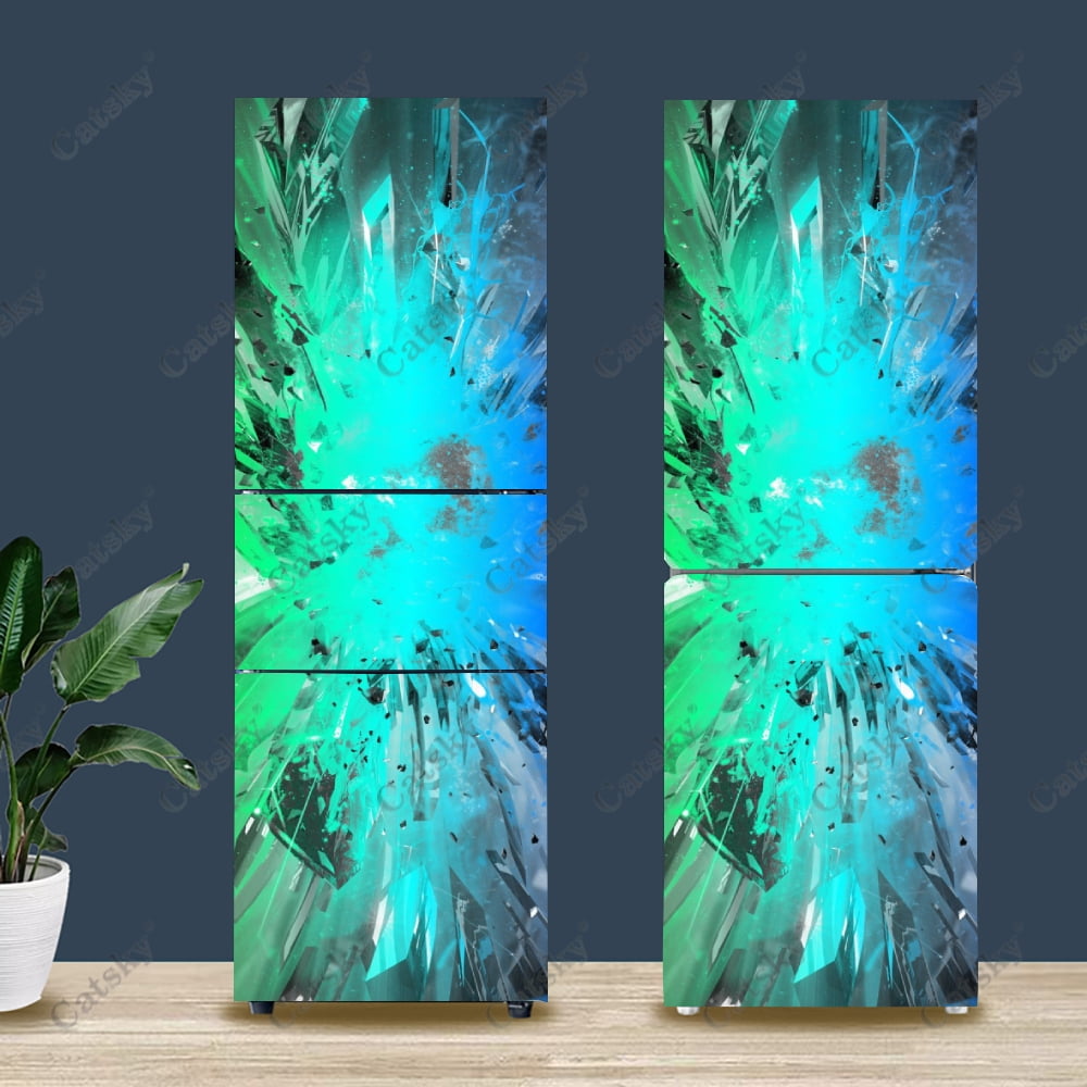 abstract explosion Refrigerator Stickers Home r Kitchen Murals DIY Wall ...