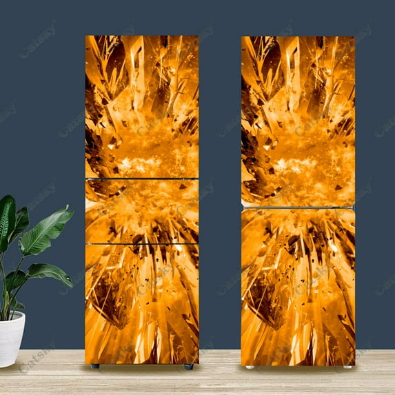 abstract explosion Refrigerator Stickers Home r Kitchen Murals DIY Wall ...