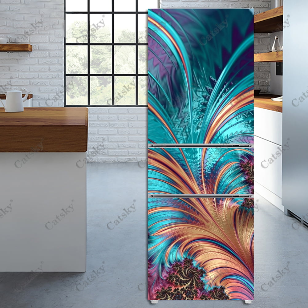 abstract pattern Refrigerator Magnet Home Decor Kitchen Mural DIY Wall ...
