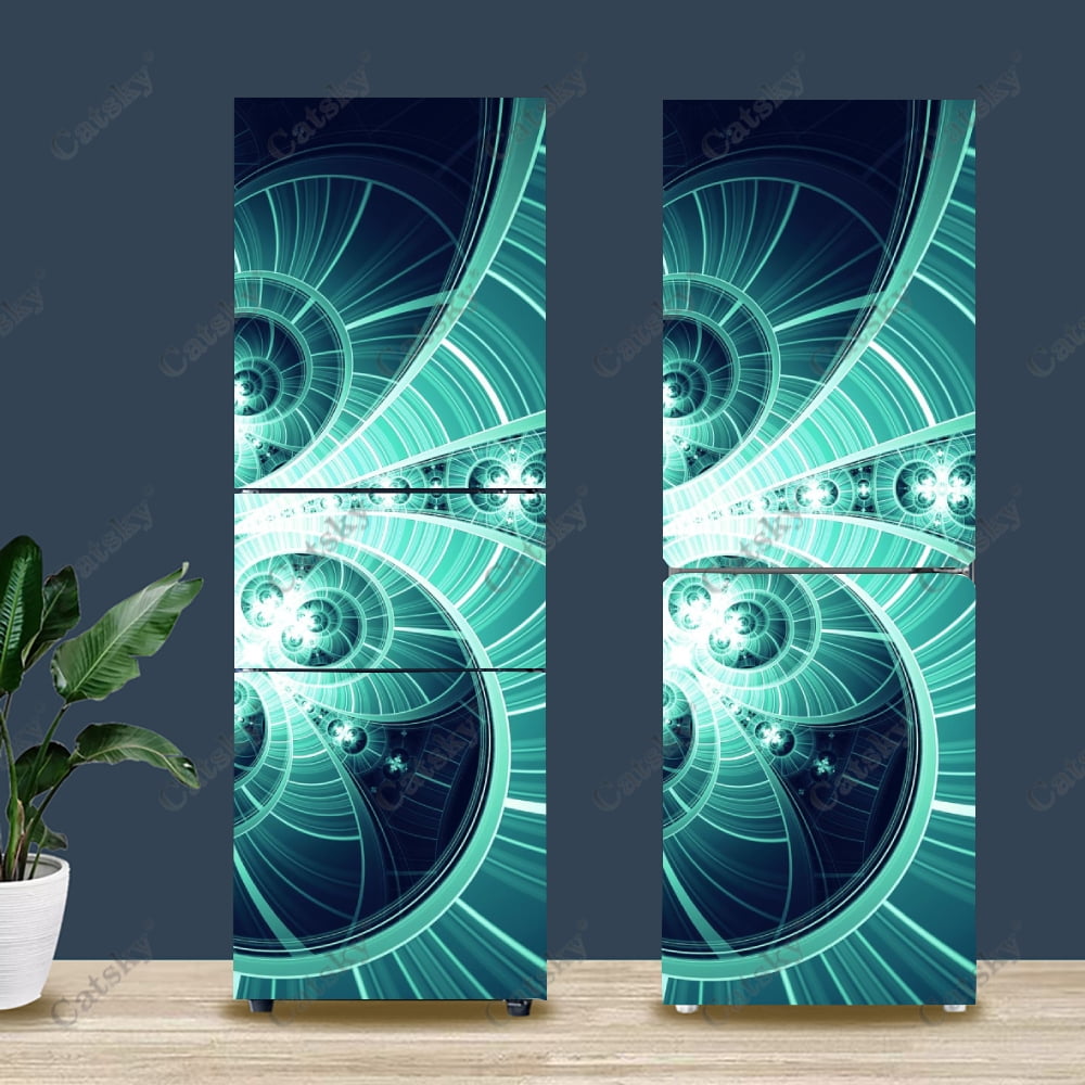 abstract wallpaper Refrigerator Stickers Home Decor Kitchen Murals DIY ...