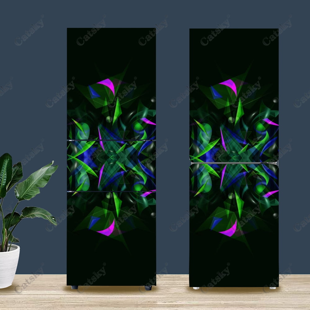 abstract wallpaper Refrigerator Stickers Home Decor Kitchen Murals DIY ...