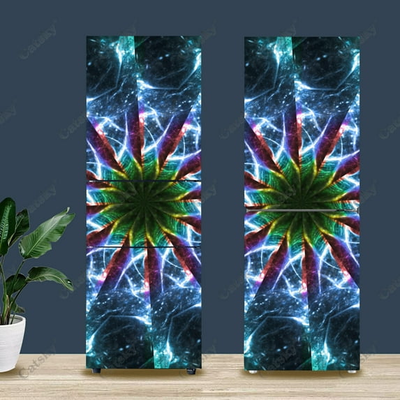 abstract wallpaper Refrigerator Stickers Home r Kitchen Murals DIY Wall ...