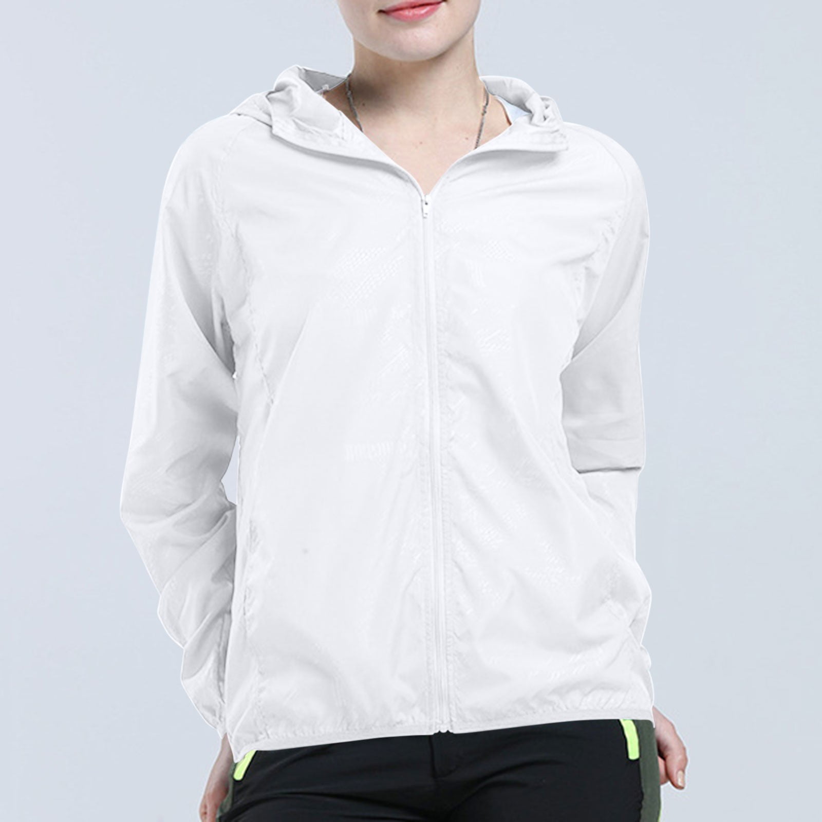 ZunFeo Windbreaker Jacket for Women Sunscreen Lightweight Waterproof ...