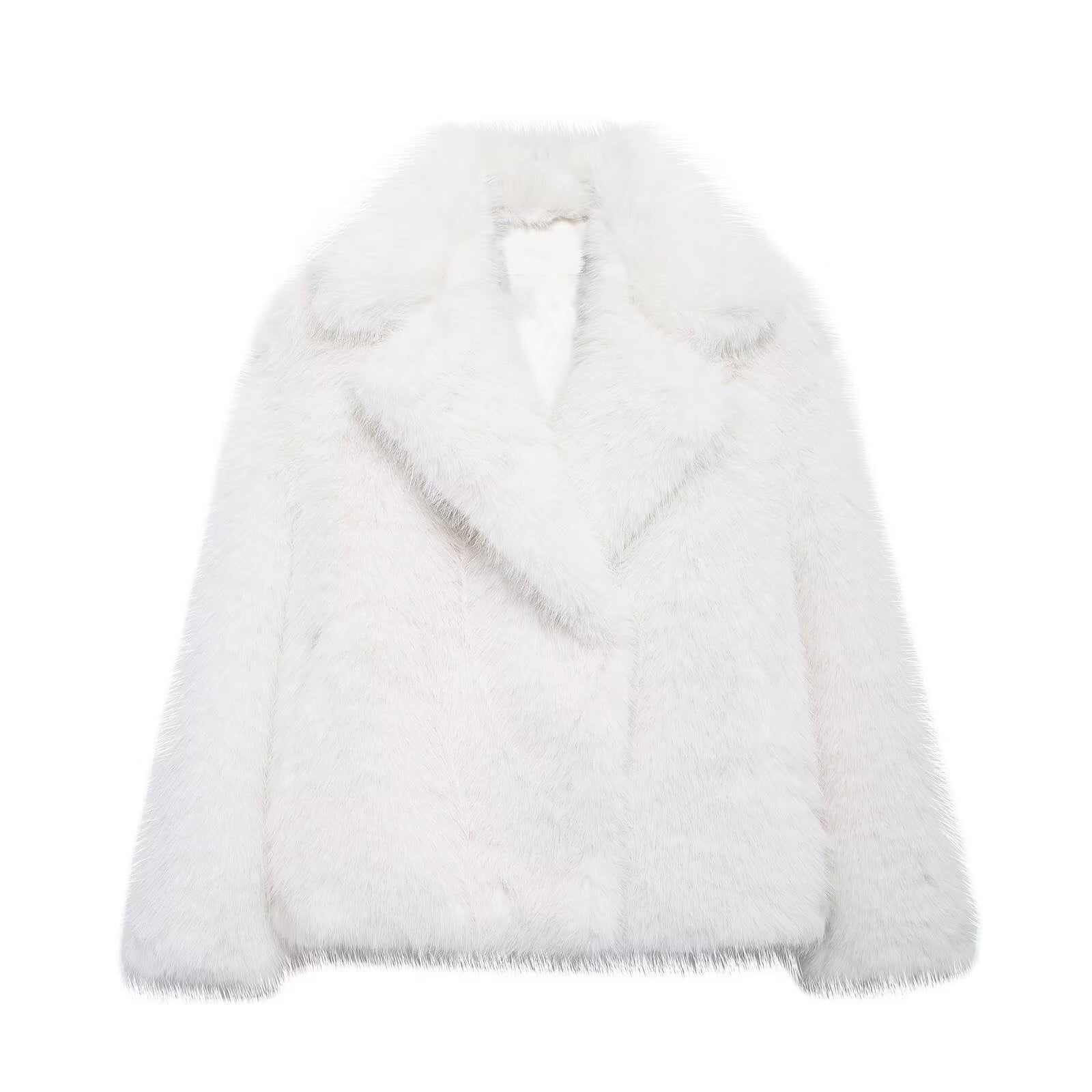 absuyy Womens Winter Coats Lapel Long Sleeve Solid Color Button Warm ...