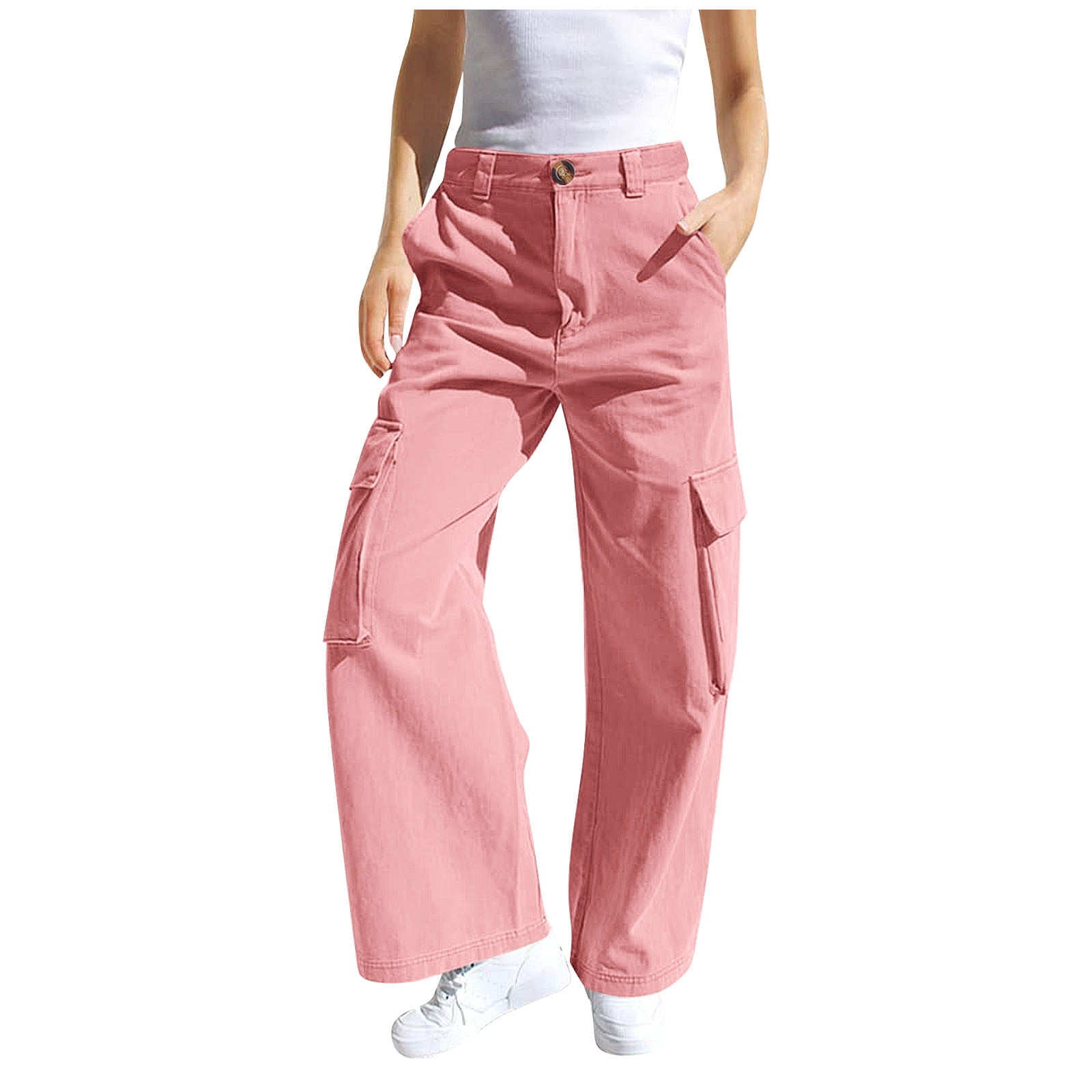 abtuhar Cargo Pants for Girls,Girls Pants,Parachute Pants for Girls ...