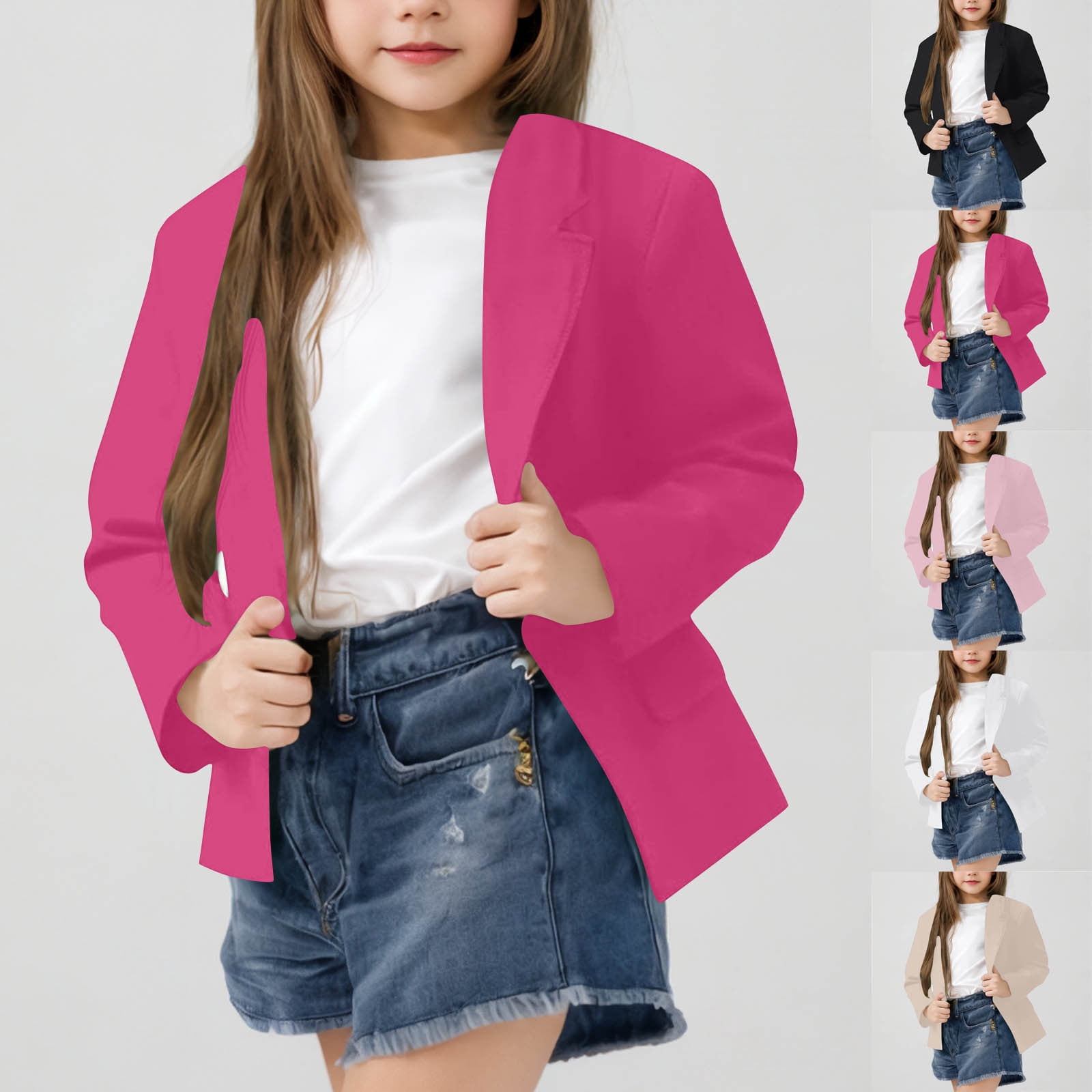 abtuhar Girls Blazer,Jackets for Girls,Girls Blazer Winter Coat Double ...
