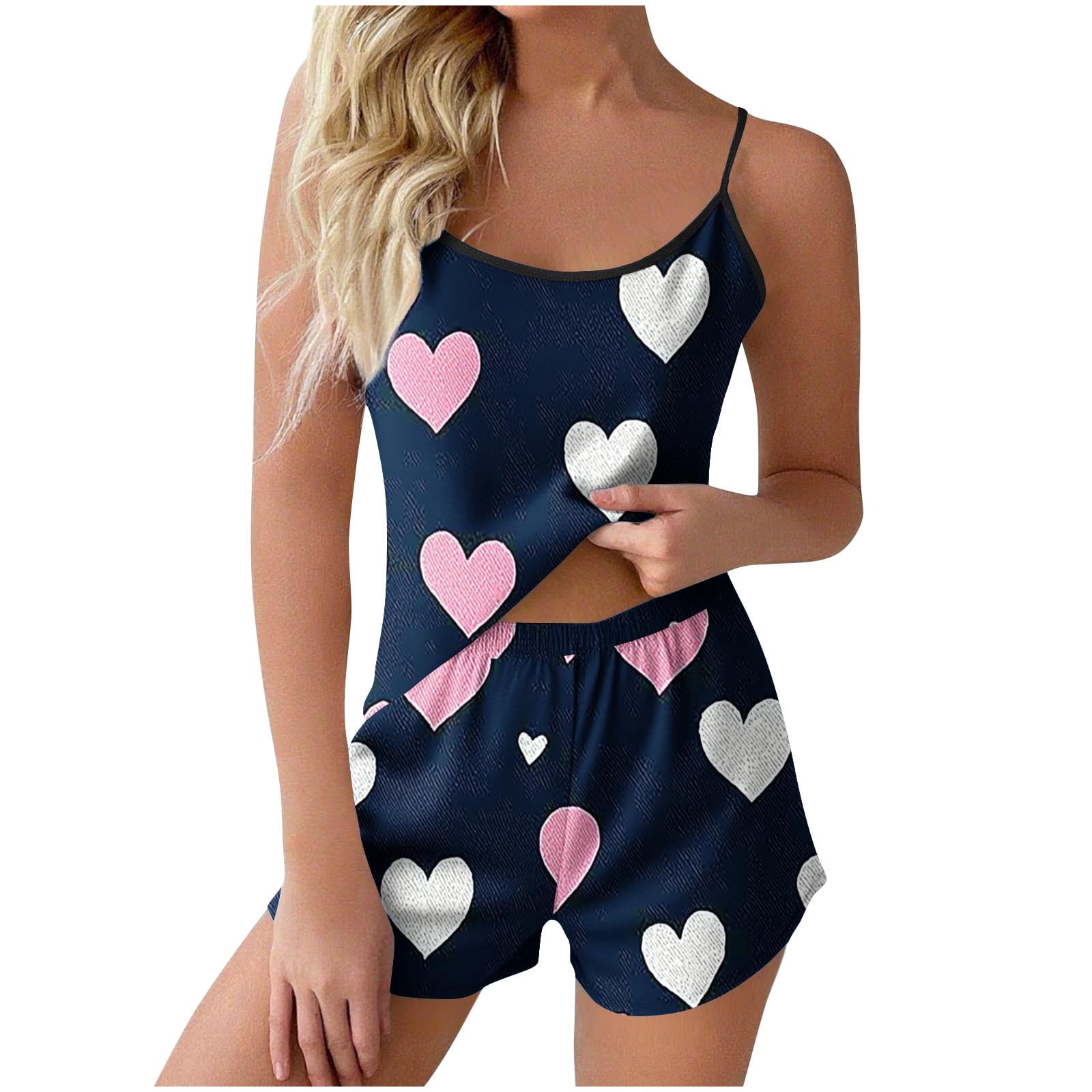 abtuhar Womens Pajama Short Sets,Pajamas Sets for Women 2pc,Women's ...