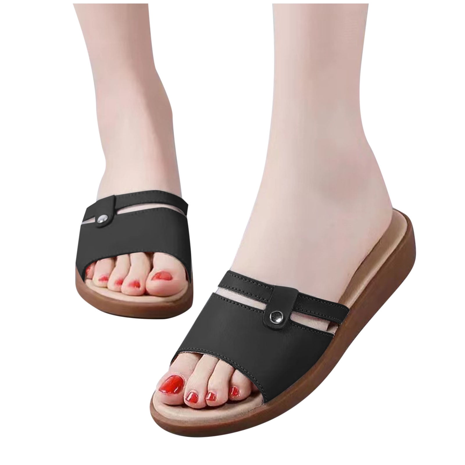 abtuhar Womens Slides,Slippers for Women,Women's Flat Sandals Fashion ...