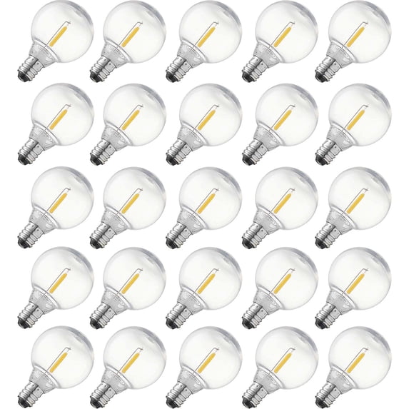 abulber, G40 LED Replacement Bulbs, 25 Pack, Waterproof Outdoor ...