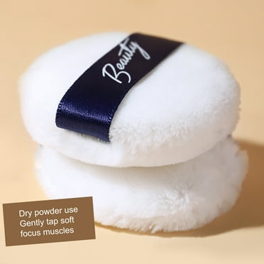 3 Pack Powder Puff, Washable Large Body Powder Puff, Soft & Fuzzy 3 ...