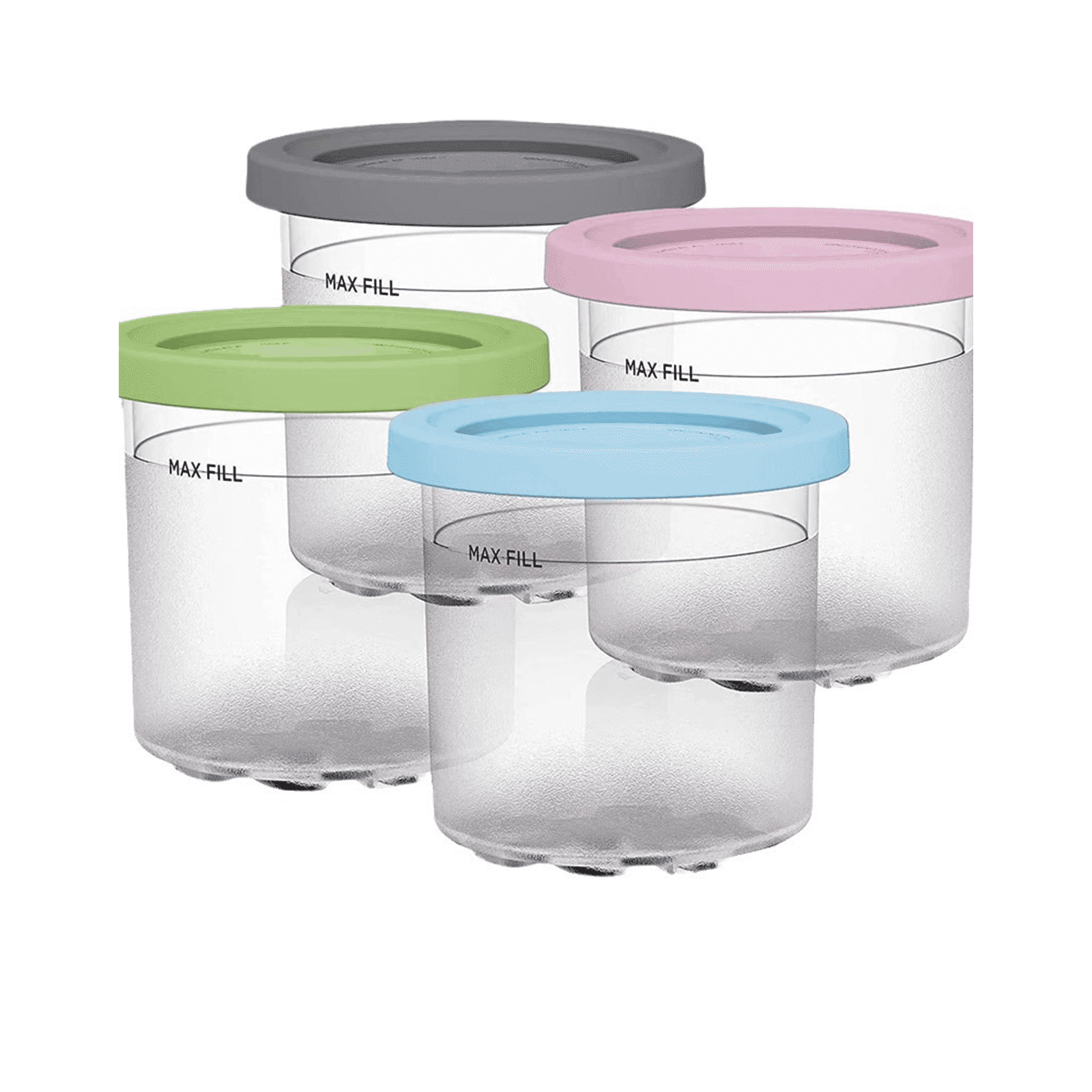 ACDANC 4Pcs Creami Storage Cup for Ninja,Multi-Functional Ice Cream and ...