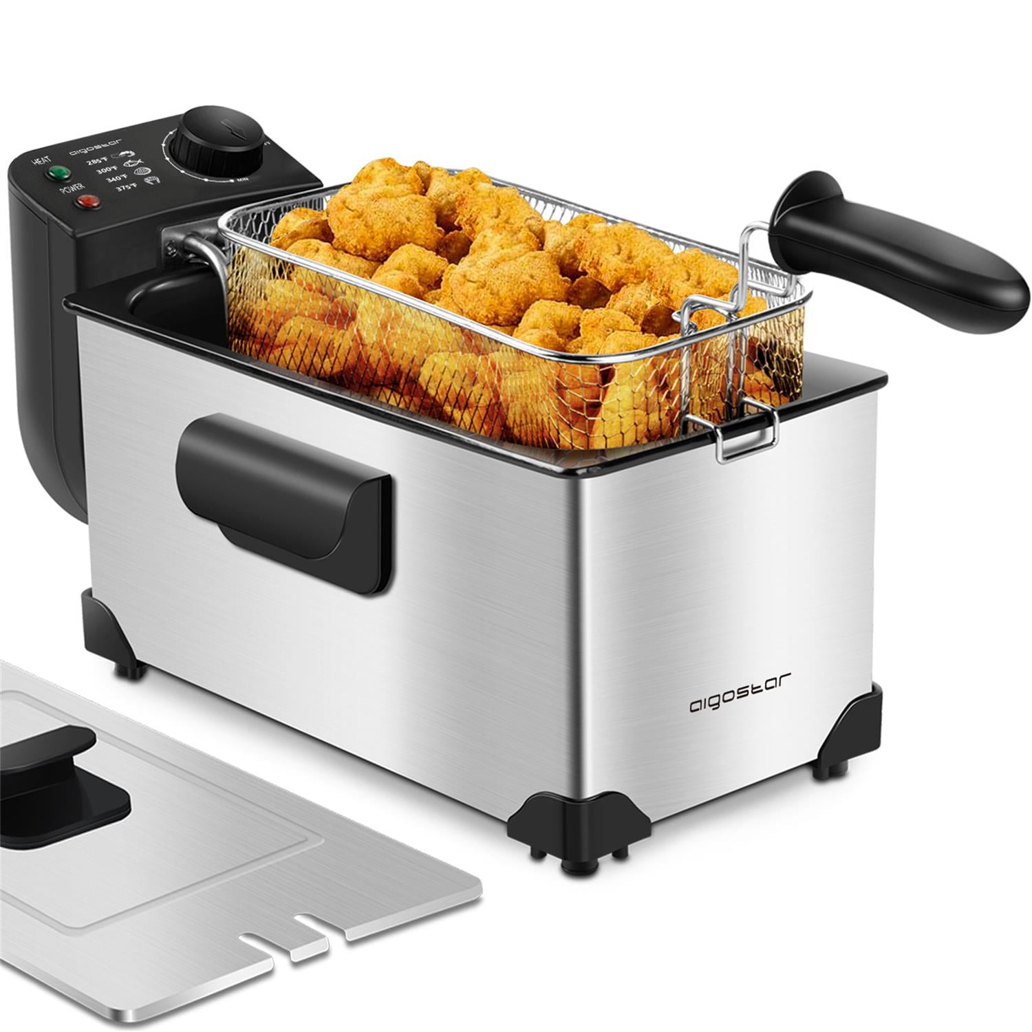 acdanc Deep Fryer with Basket, 3L/3.2Qt Stainless Steel Electric Deep ...