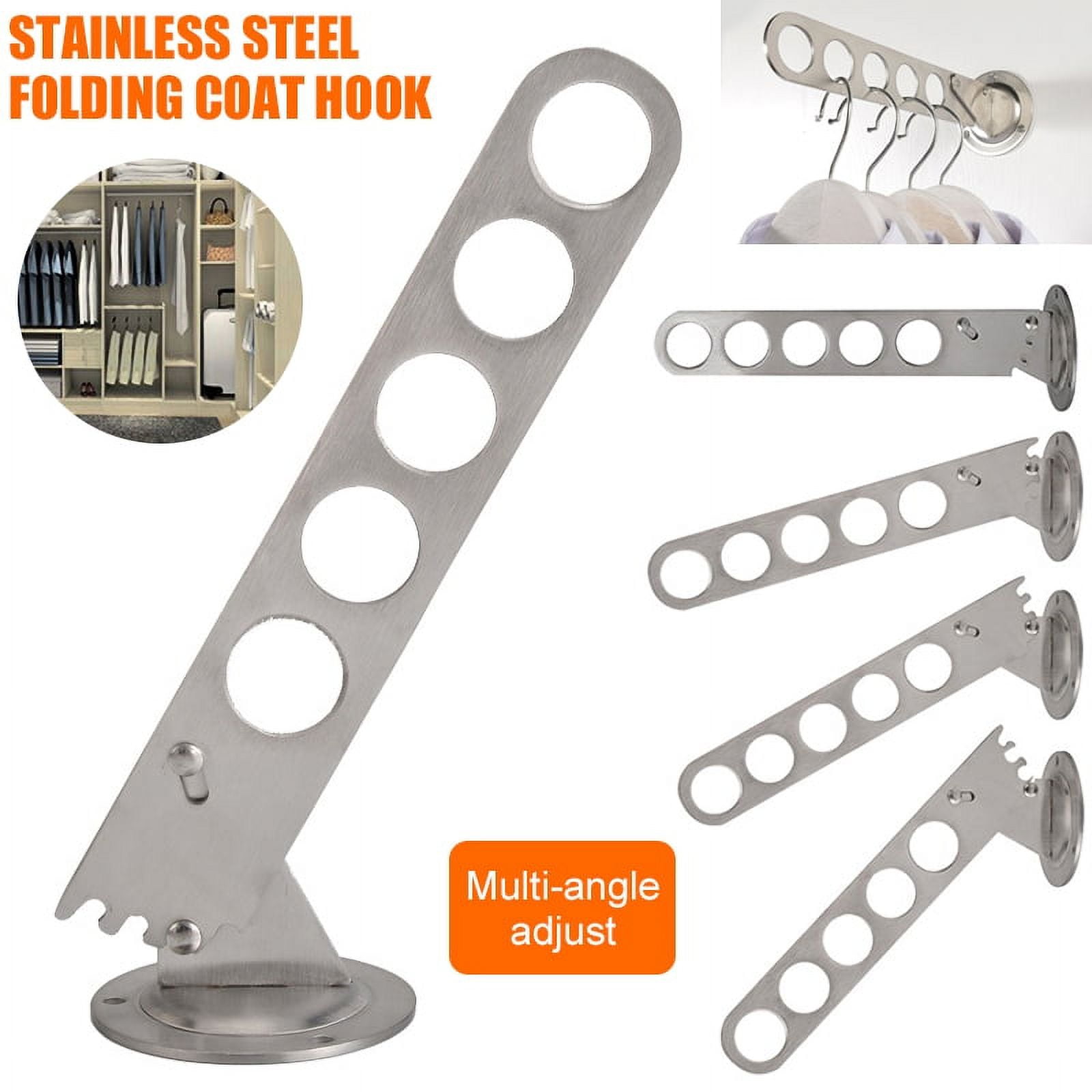 acdanc Folding Clothes Hanger - Laundry Hanger Dryer Rack Black Wall ...