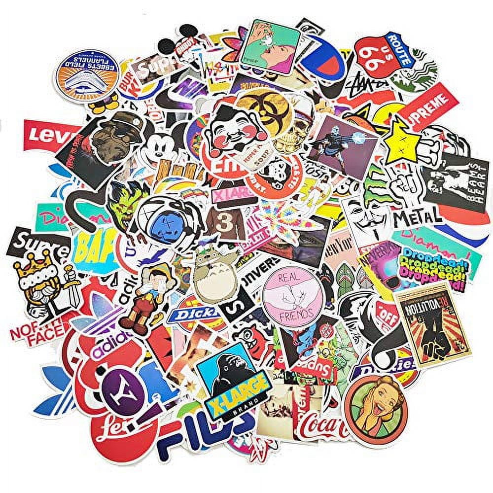 MOTOEYE 200pcs Waterproof Vinyl Stickers, Matte Decals for Car, Laptop ...