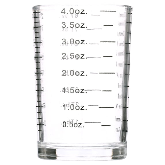 acdanc 4oz Shot Glass Measuring Cup, Heavyweight Glass, Black Lines ...