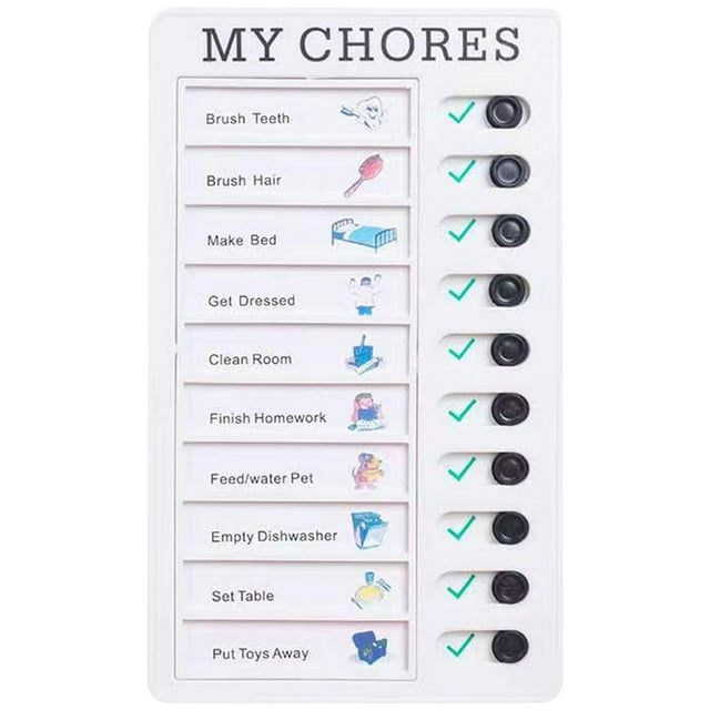 NUOLUX Classroom Schedule Chart DIY Chore Chart Children Planning ...