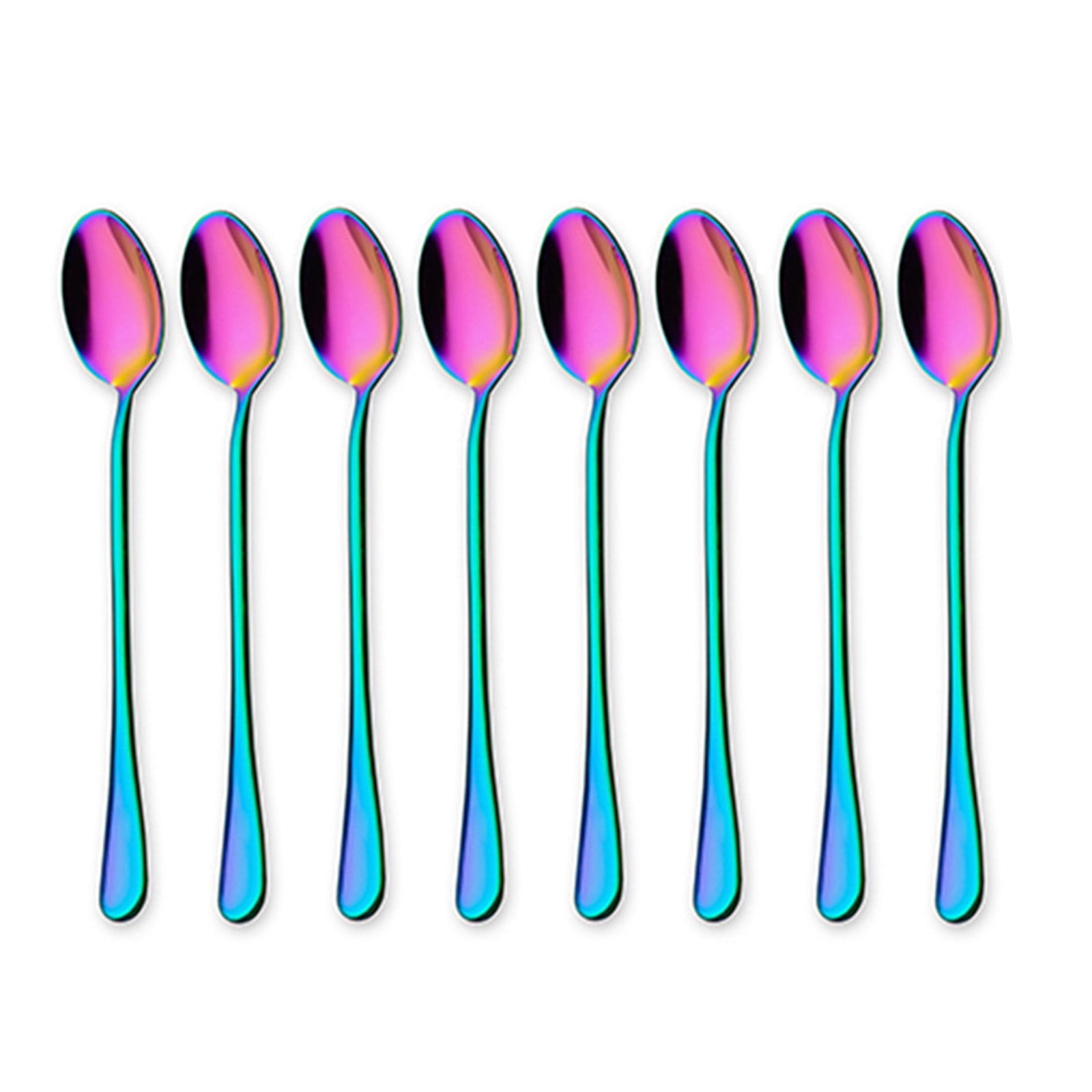 ACDANC Small Spoons,Stainless Steel Titanium-Coated Coffee Spoons ...