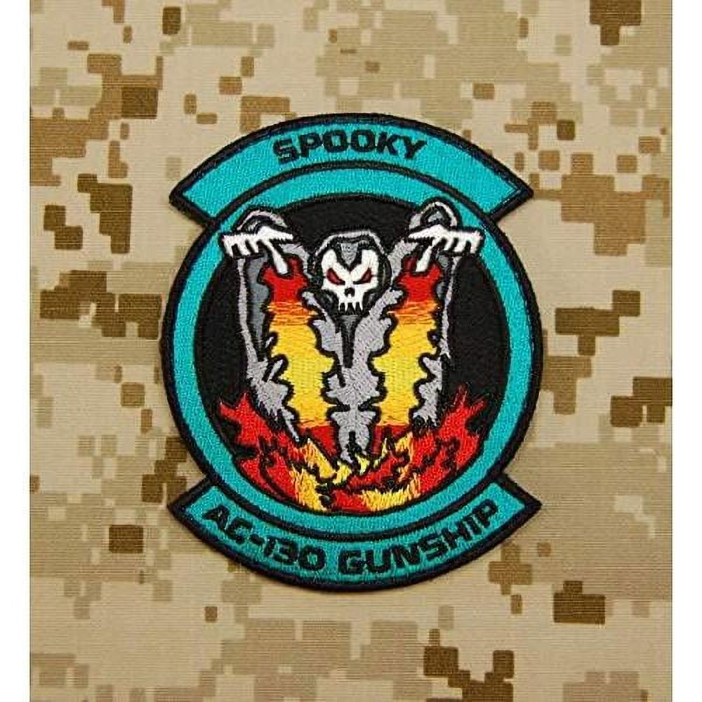ace spooky ac-130 squadron embroidered patch hook backing - Walmart.com
