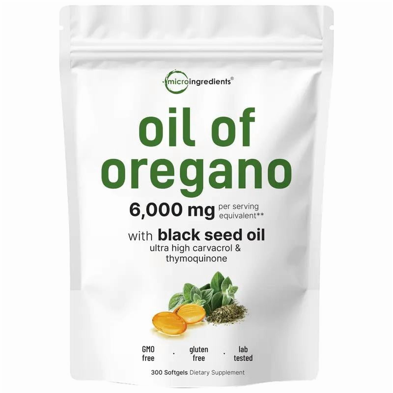aceite de oregano With Black_Seed Oil 6000Mg - Walmart.com