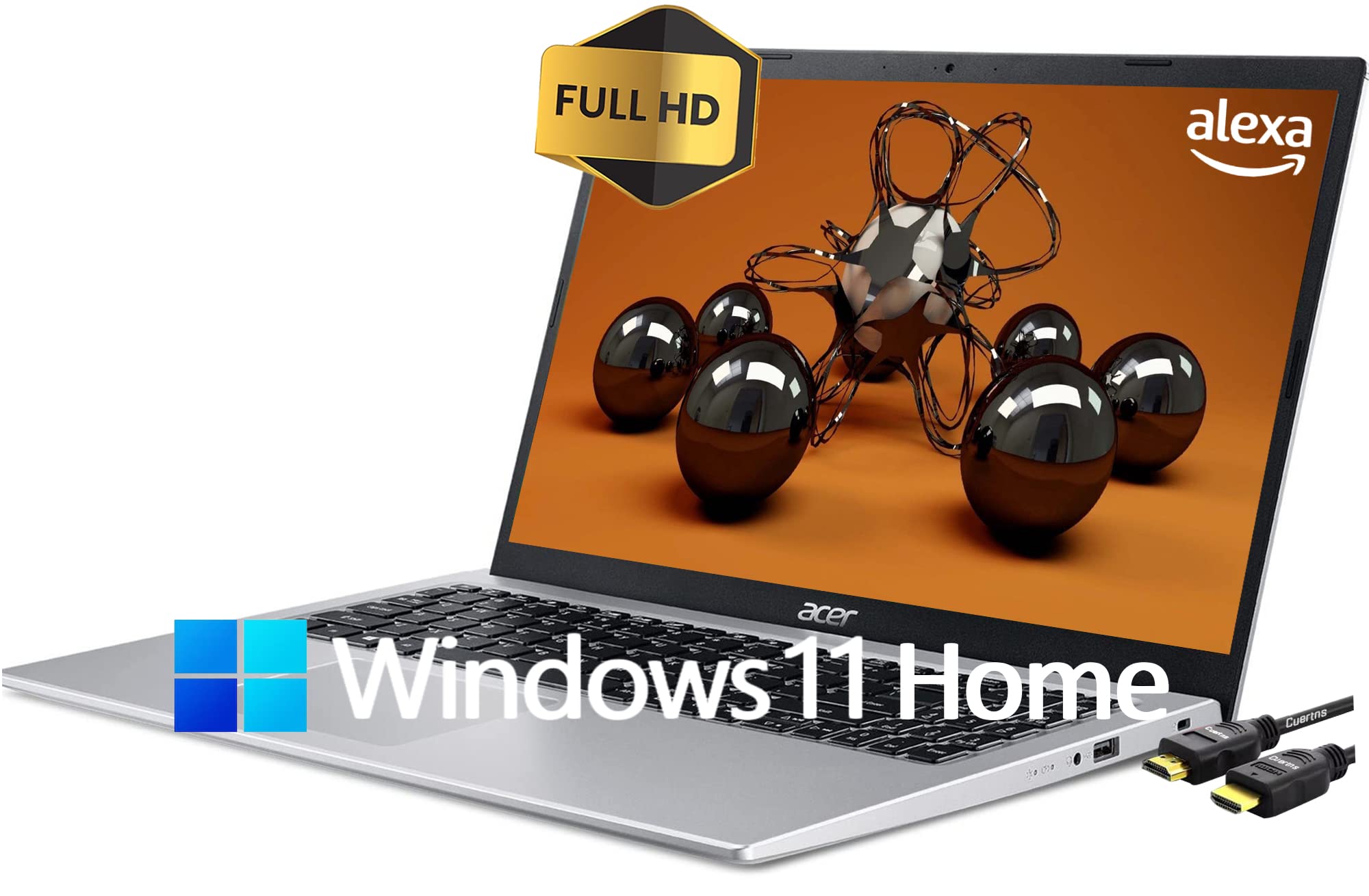 acer 2023 Aspire 5 15.6"" FHD Notebook Laptop, Intel Core i3-1115G4 Processor (Beats i5-1035g1 ...