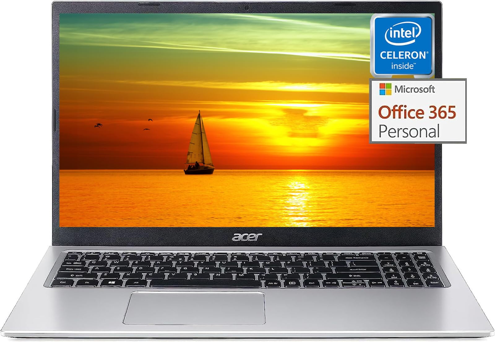 acer 2023 Newest Aspire 1 Silver Slim Laptop, 15.6-inch FHD, Dual-core ...