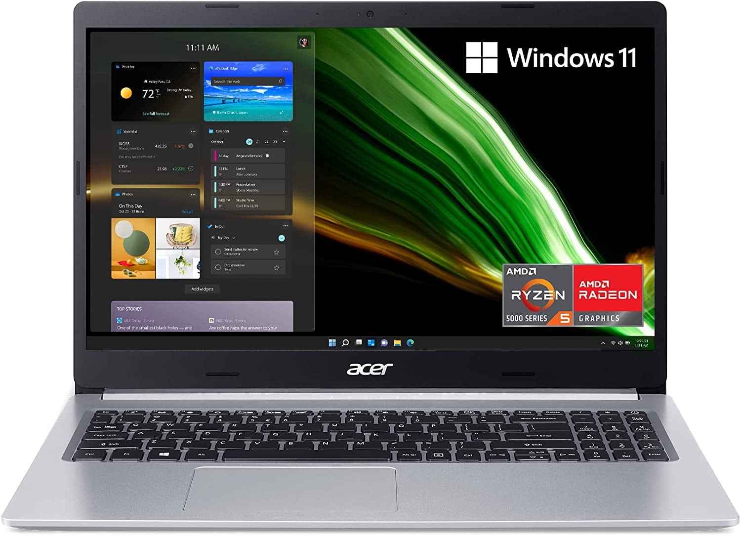 acer 2023 Newest Aspire 5 15.6" FHD IPS Laptop PC 6-Core AMD Ryzen 5 ...