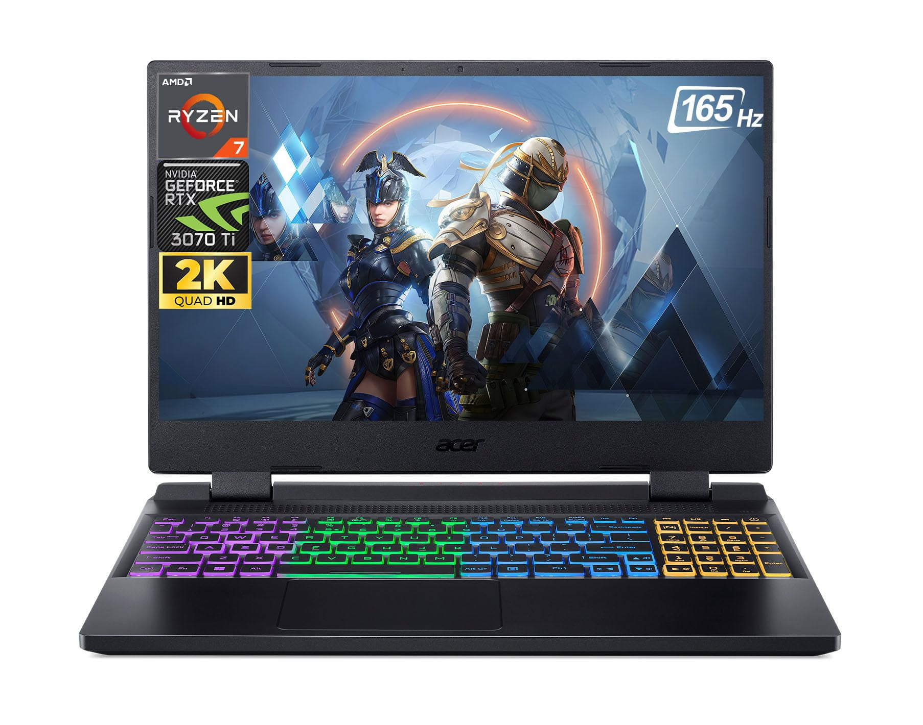 acer 2023 Newest Nitro 5 Gaming Laptop, 15.6" QHD 165Hz Display, AMD Ryzen 7 6800H up to 4.7GHz ...