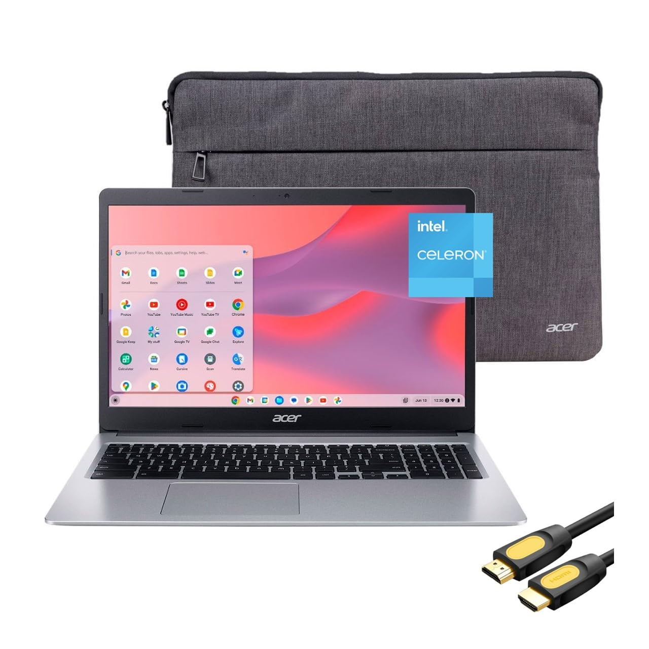 acer 315 Chromebook Laptop, 15.6" HD Anti-Glare Display, Intel Celeron ...