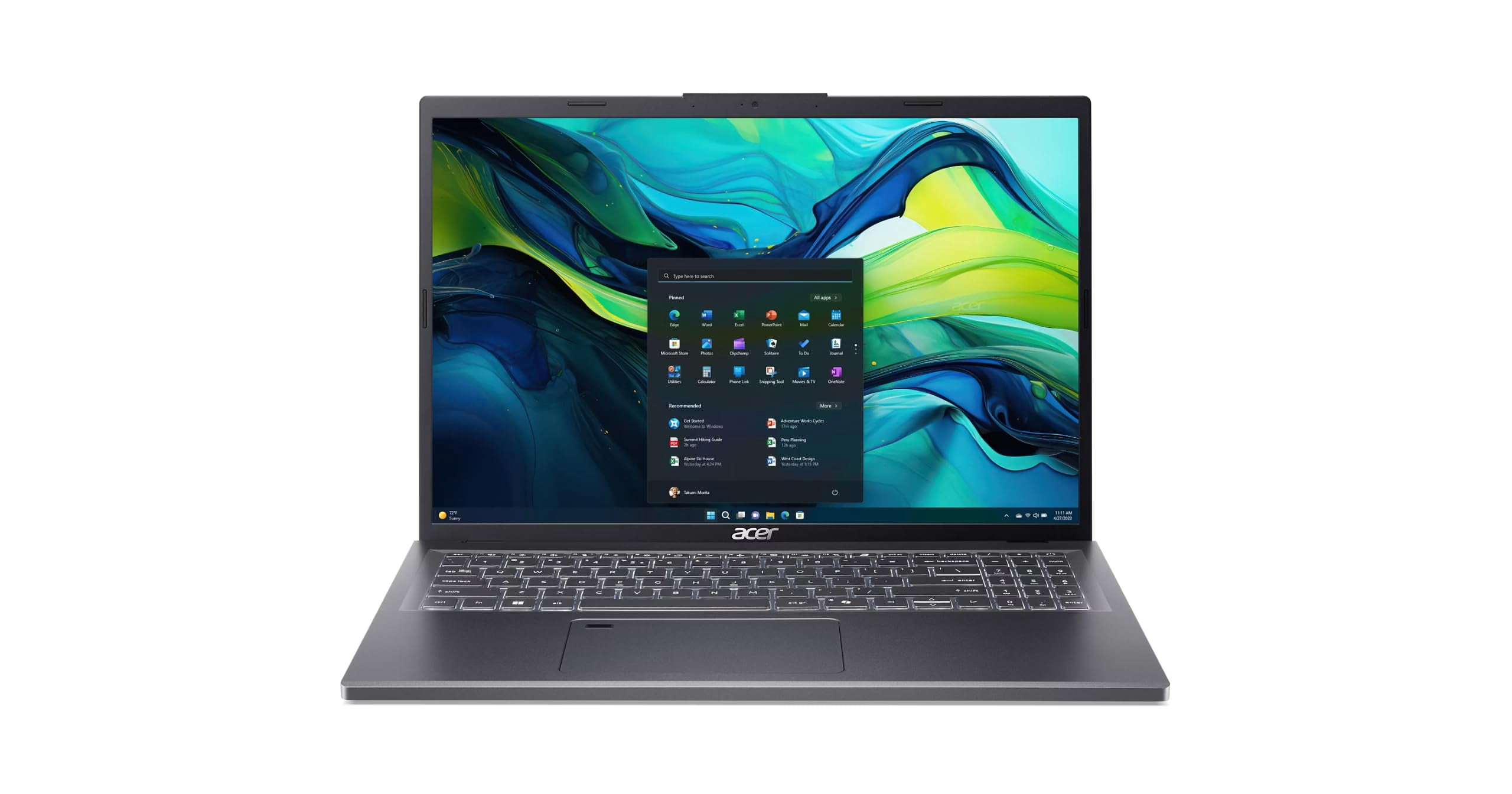 acer Aspire 16 2024 Laptop / 16" 60hertz / 10 Cores Intel 7 150U NVIDIA ...