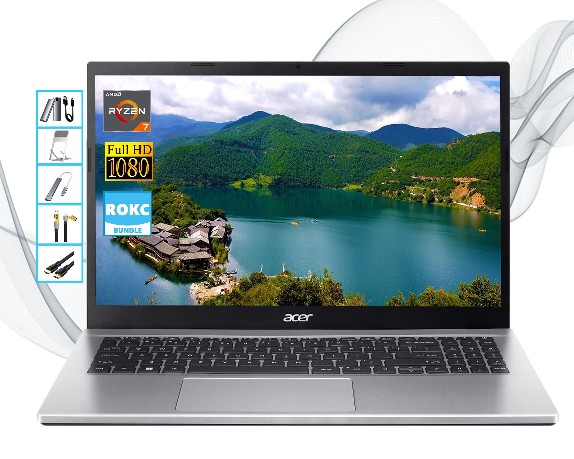 acer Aspire 3 AI-Powered Laptop| 15.6" FHD Computer| 64GB RAM| 2TB SSD ...