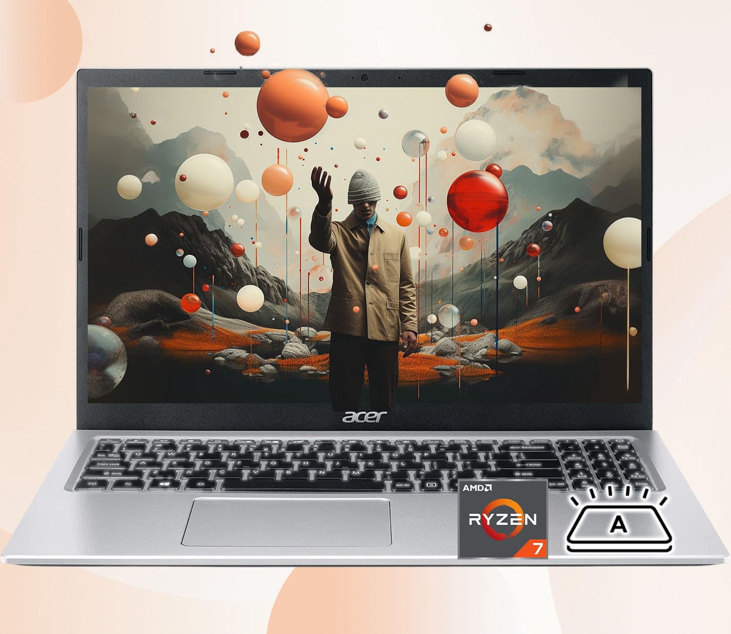 acer Aspire 3 Premium Laptop with Backlit Keyboard | AMD Ryzen 7 7730U ...