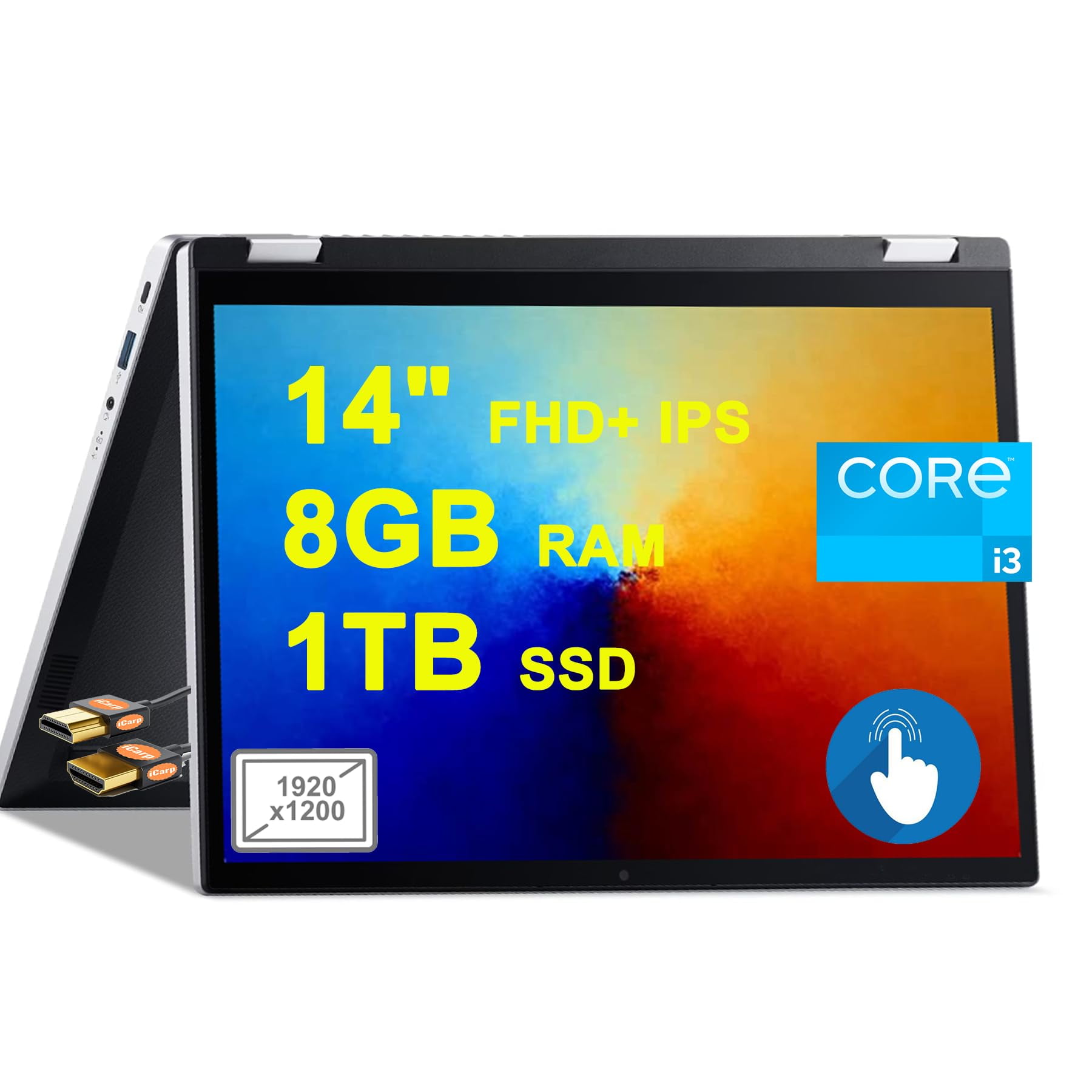 acer Aspire 3 Spin 14 2-in-1 Laptop Computer 14" FHD+ IPS Touchscreen ...