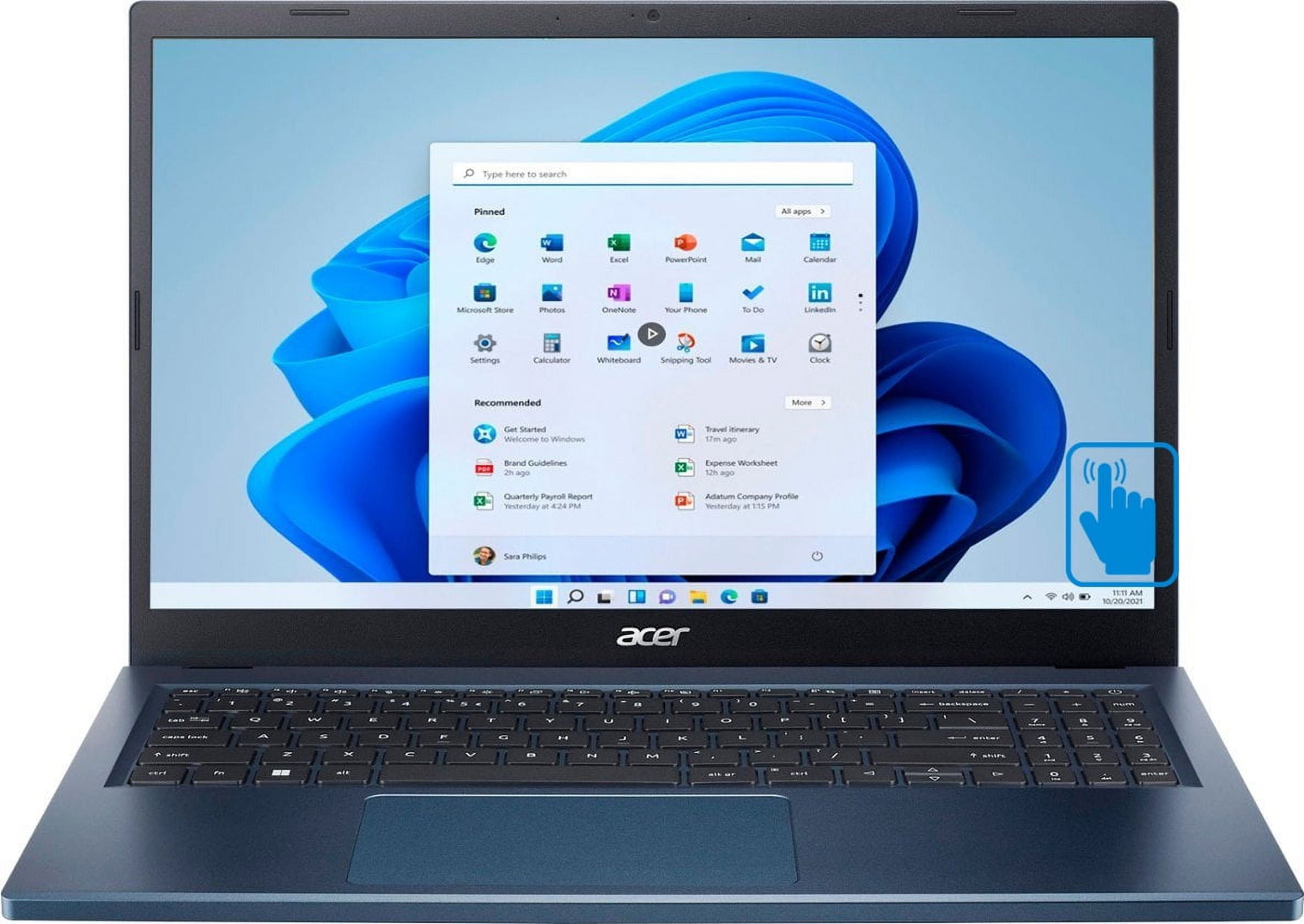 acer Aspire 3 Touchscreen Laptop 15.6" FHD (AMD Ryzen 5 7520U, 8GB RAM ...